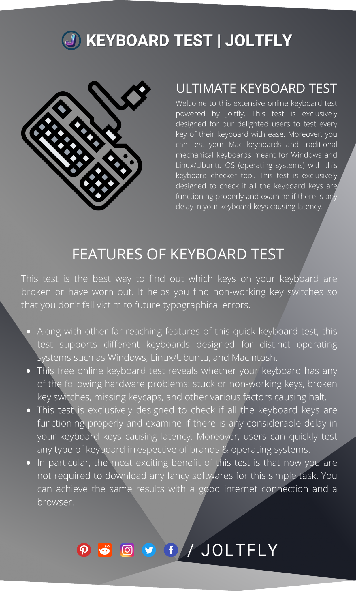 Keyboard Test | Device Tests - Joltfly