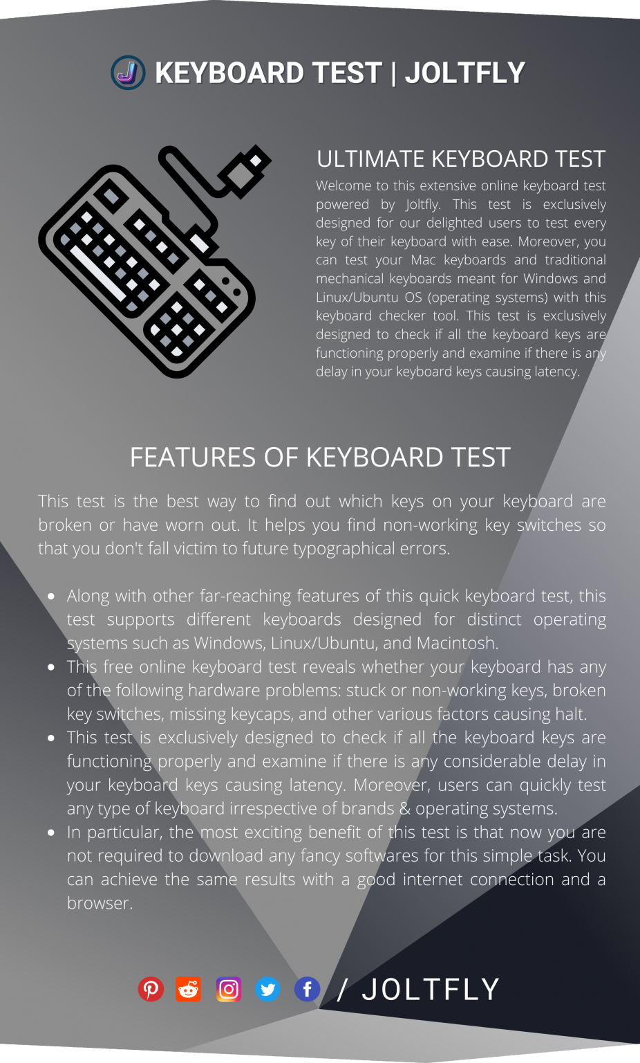 Keyboard Test | Device Tests - Joltfly