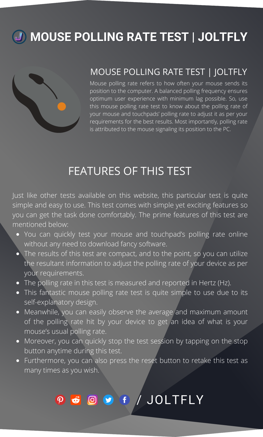 Mouse Polling Rate Test | Mouse Test - Joltfly
