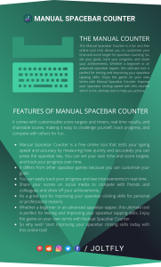 Manual Spacebar Counter - Joltfly