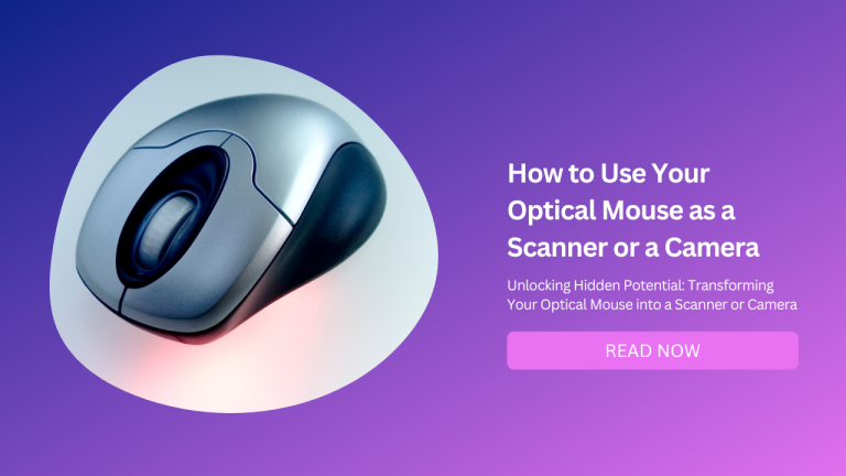 How to Use Your Optical Mouse as a Scanner or a Camera - Joltfly