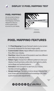 Display 1:1 Pixel Mapping Test - Joltfly