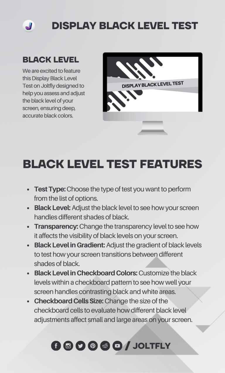 Display Black Level Test - Joltfly