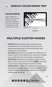 Display Color Range Test - Joltfly