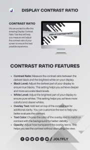 Display Contrast Ratio Test - Joltfly