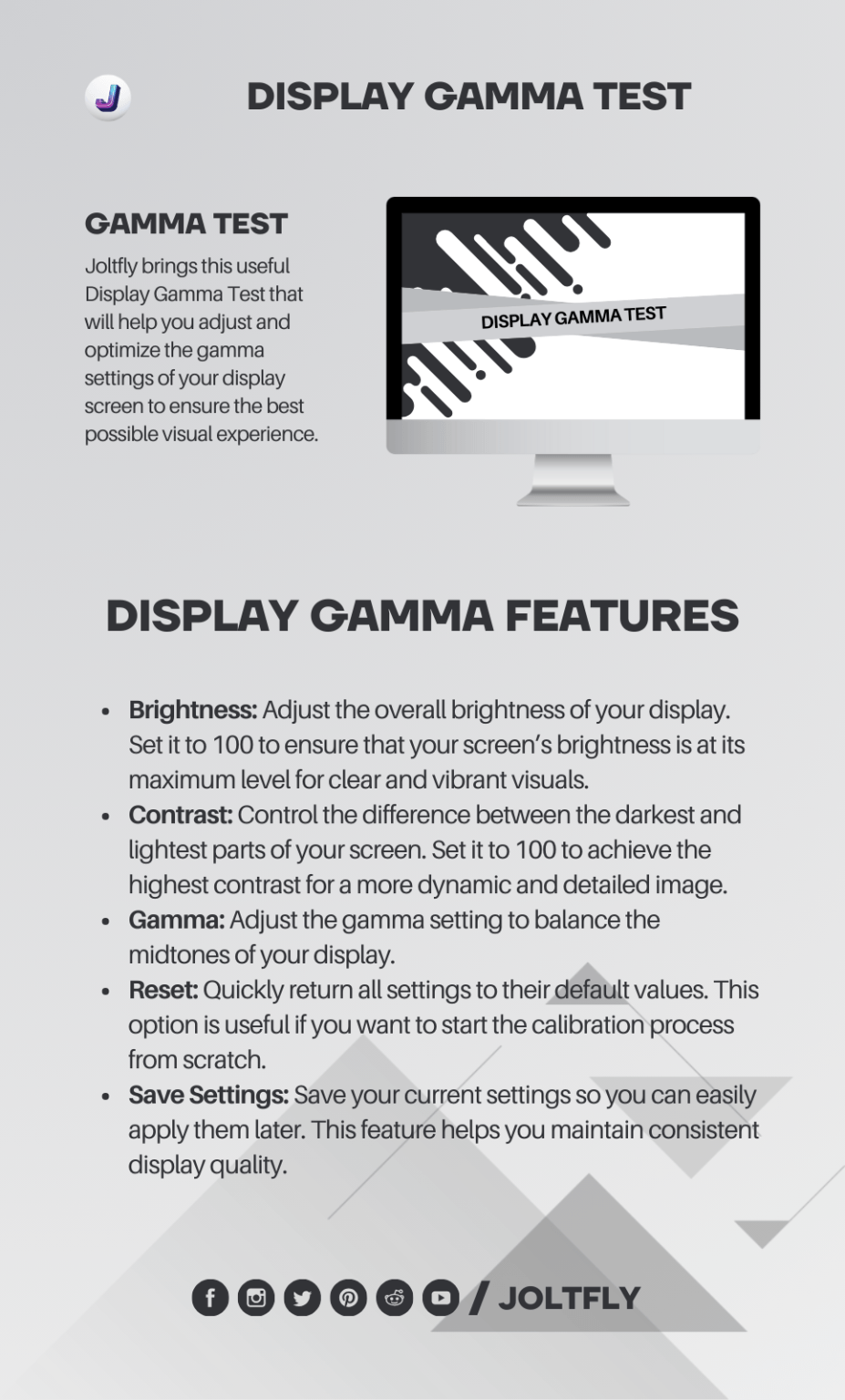 Display Gamma Test - Joltfly