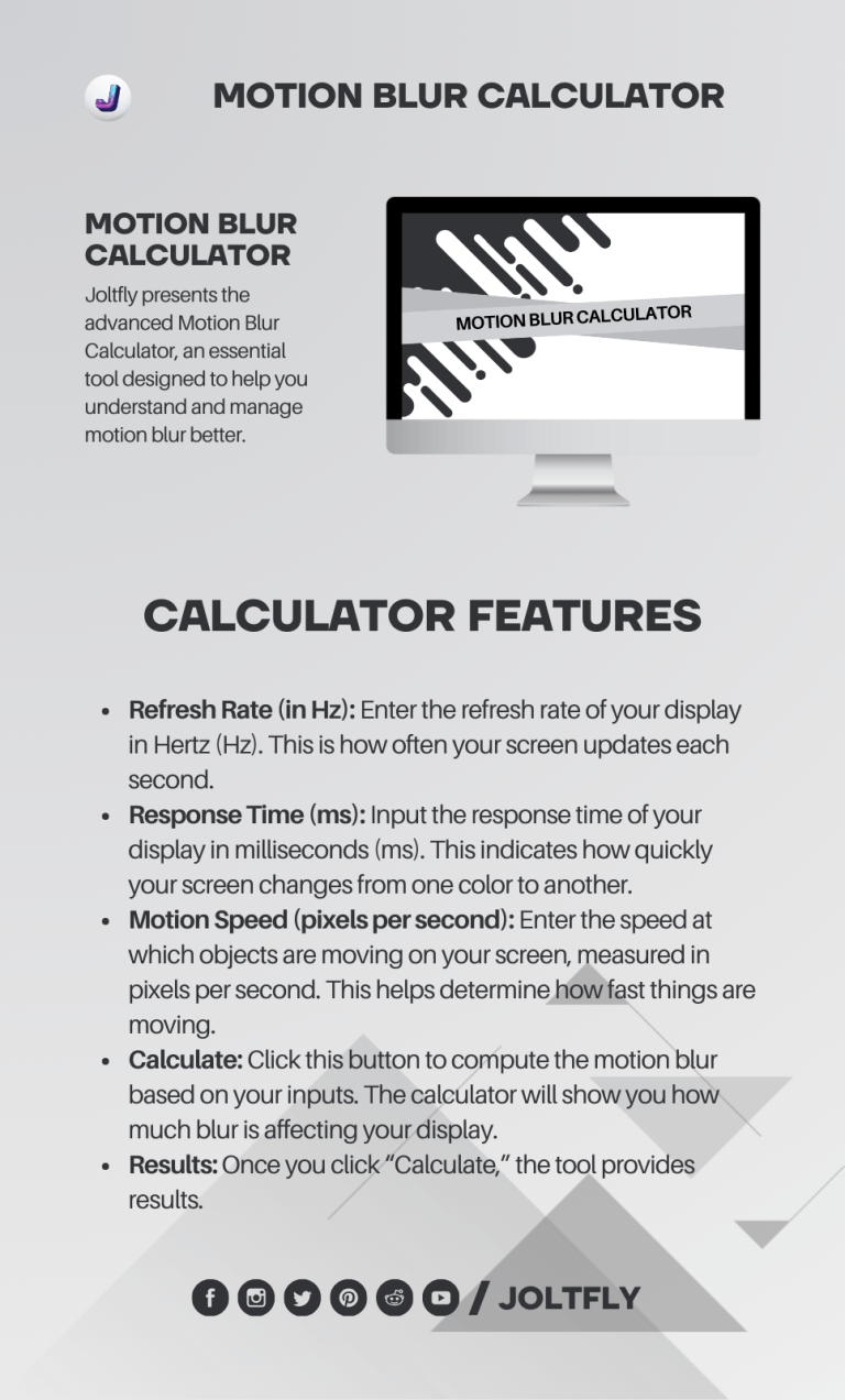Display Motion Blur Calculator - Joltfly